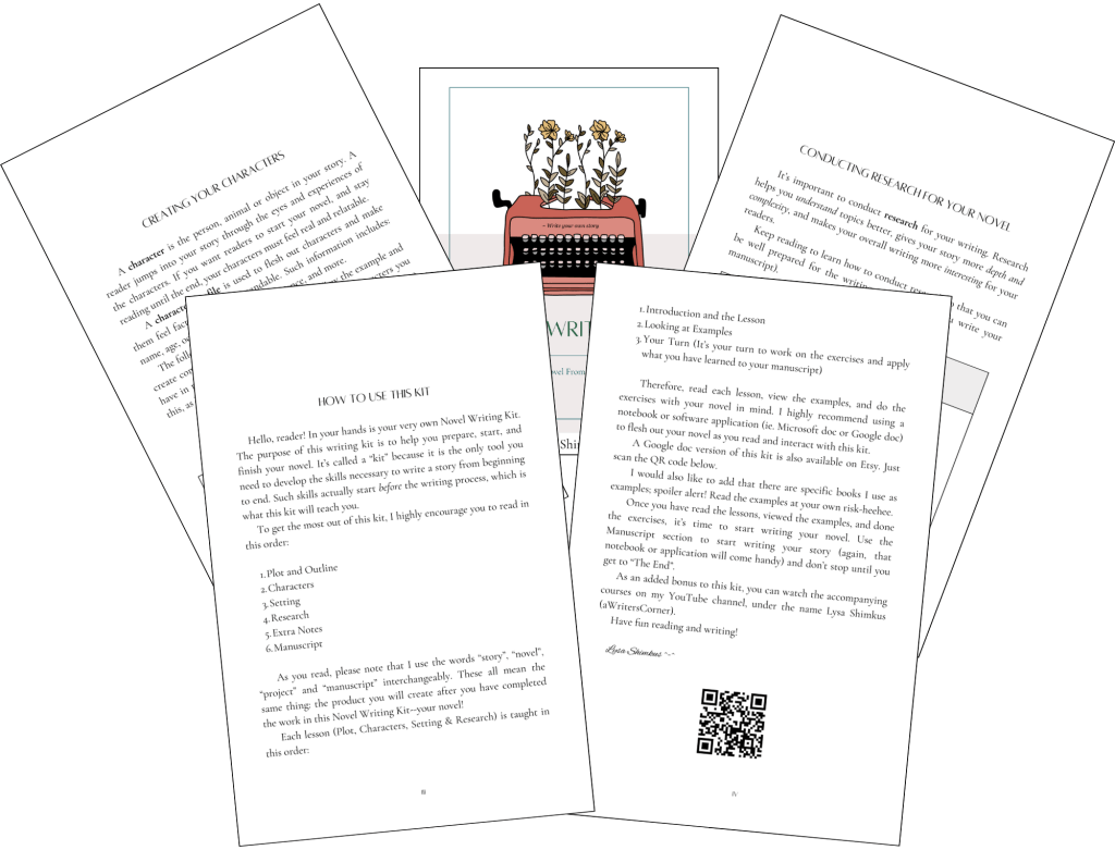 Novel Writing Kit – Lysa Shimkus